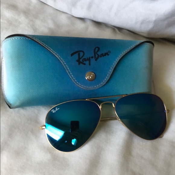 Ray-Ban | Accessories | Authentic Ray Ban Aviator Flash Lens Blue ...